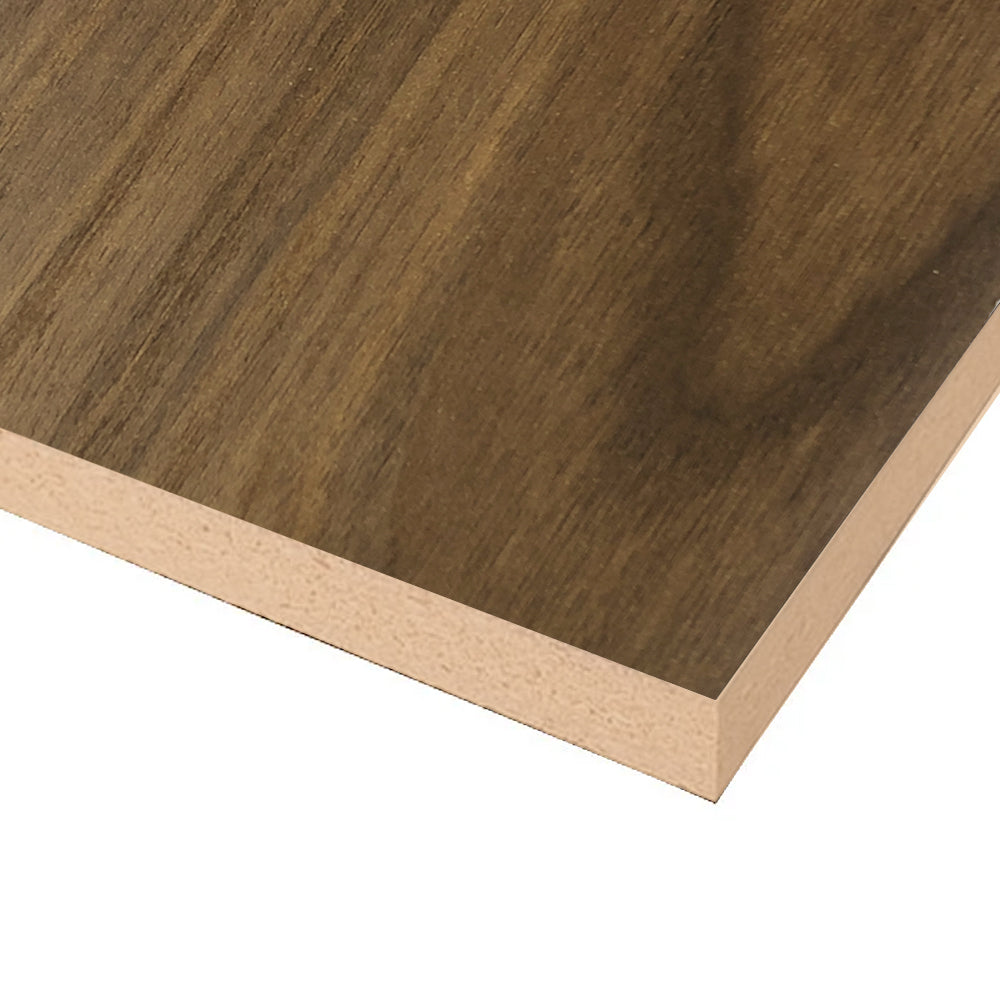 Faux Walnut Melamine / MDF 2 Sided 2440mm x 1220mm x 16mm Ancona JACR1